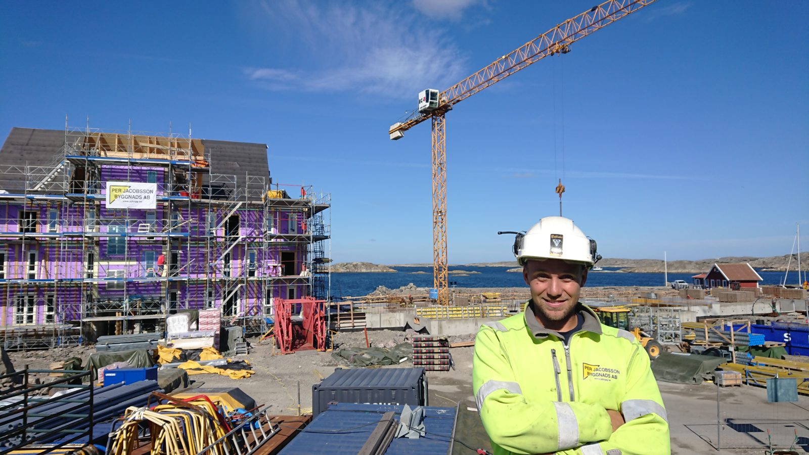 Havsnära bygge känsligt för väder och vind - Byggnadsarbetaren