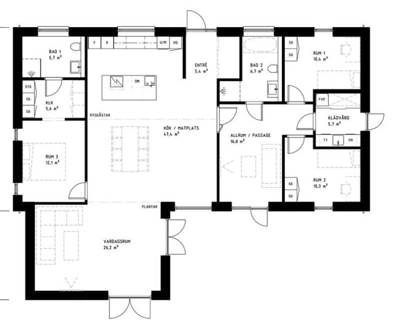 planritning - Byggnadsarbetaren