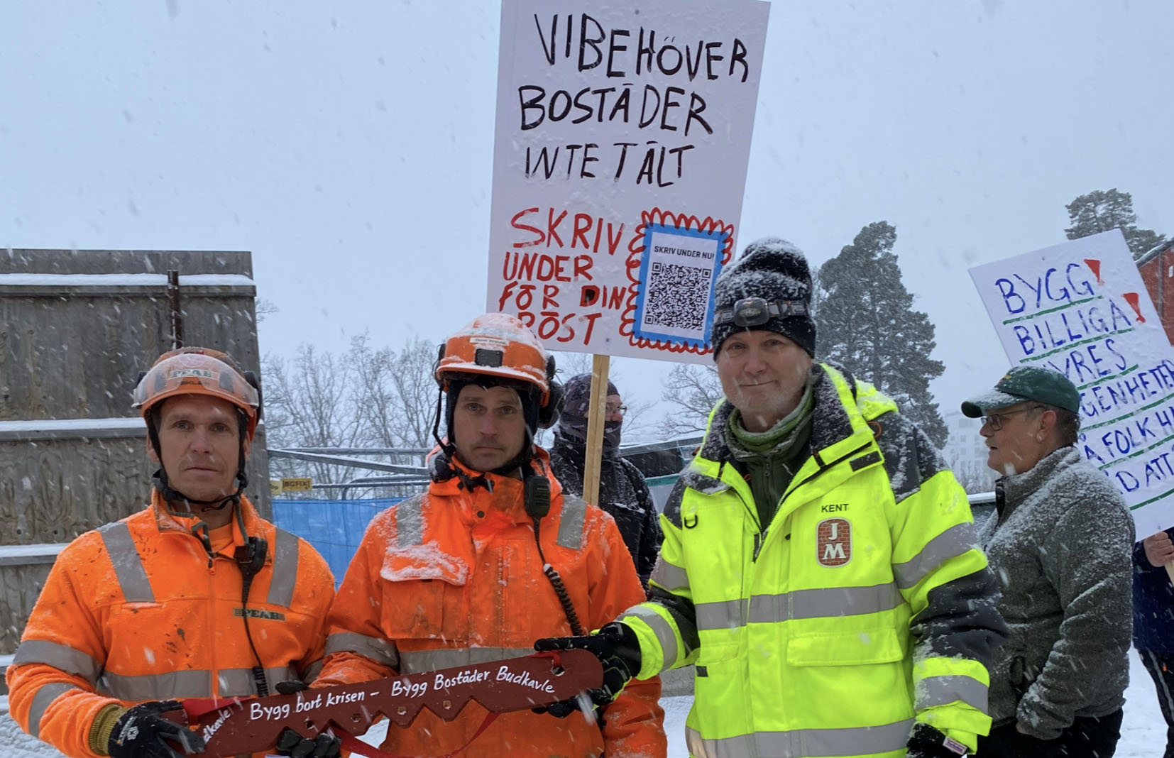Uppropet igång på byggarbetsplatserna: "Vi måste skydda våra jobb ...