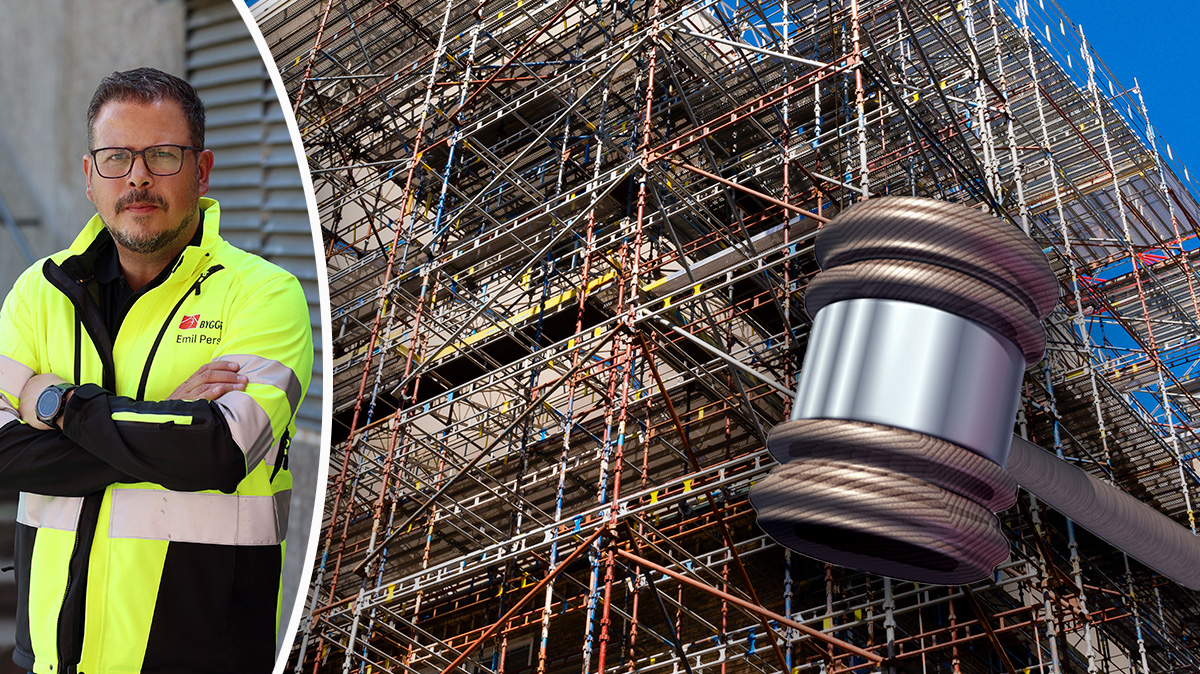 Byggnads stämmer ställningsbolag på monstersumma