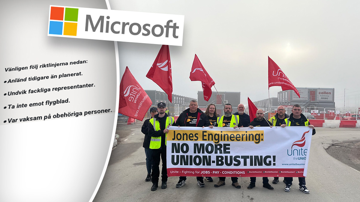 Microsoft-bygge varnade anställda för facket